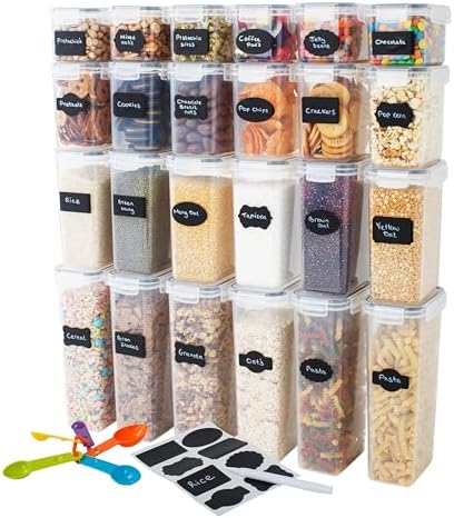 Pantry Perfect 24-Piece Airtight Food Storage and Kitchen Organisation ...
