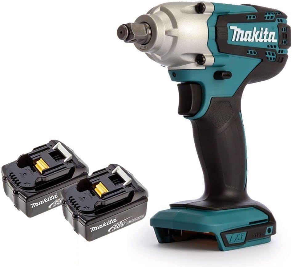 Makita DTW190Z 18V LXT Li-ion 1/2" Square Impact Wrench with 2 x 5.0Ah ...
