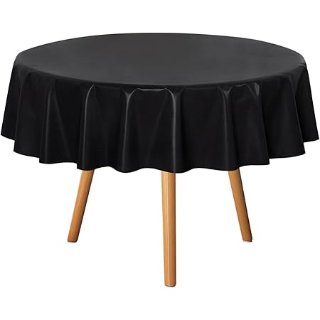 Amazon.com: sancua 100% Waterproof Round PVC Tablecloth - 60 Inch - Oil ...