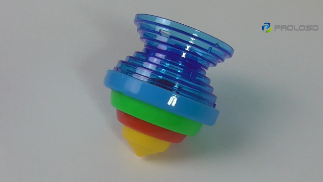 Watch Flashing Spinning Tops Light Up Spin Toys LED Gyro Peg Tops on ...