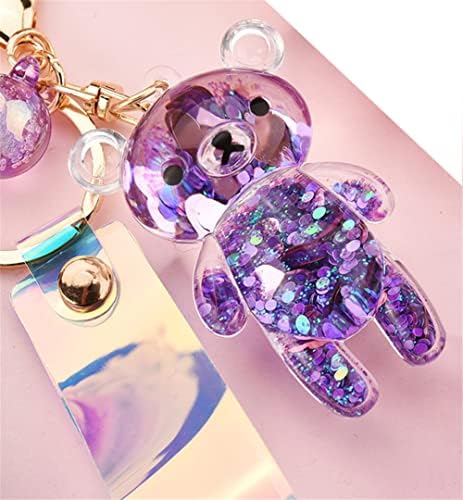 KUPOOL Acrylic Starry Bear Keychain Cute Trendy Bear Key Ring/Pendant ...