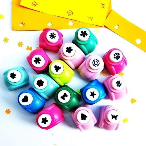 GIRLYZ ATTIRE Craft Hole Punch Shapes Set,Small Paper Puncher for Kids ...