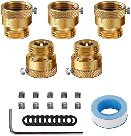 Amazon.com: 5 Pack SUNROAD Lead-Free Brass 3/4" Inch MHT Hose Bibb ...