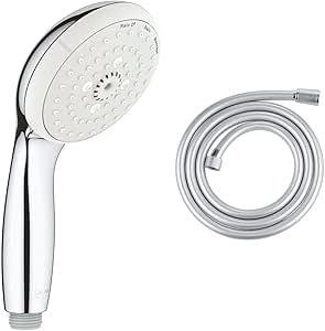 GROHE Tempesta 100 - Hand Shower, Chrome, 28261002 & SilverFlex ...
