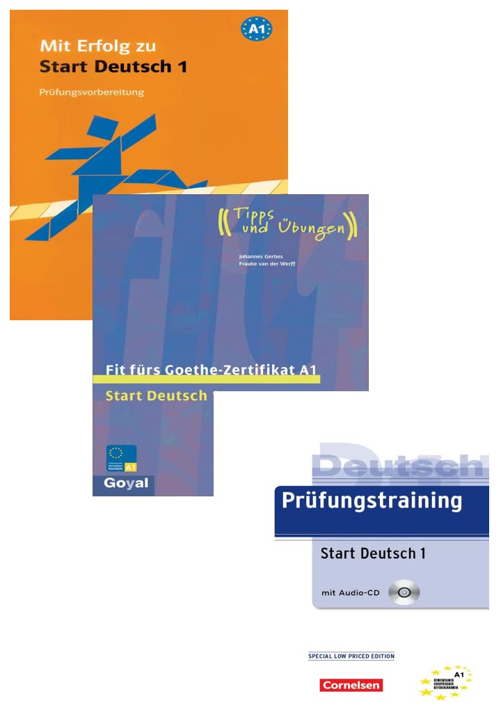 Buy Exam Preparation A1 Start Deutsch a1 + Prufungstraning a1 + Goethe ...