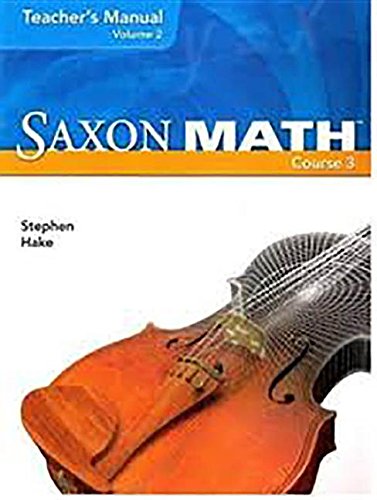 Saxon Math Course 3: Stephen Hake: 9781600320774: Amazon.com: Books