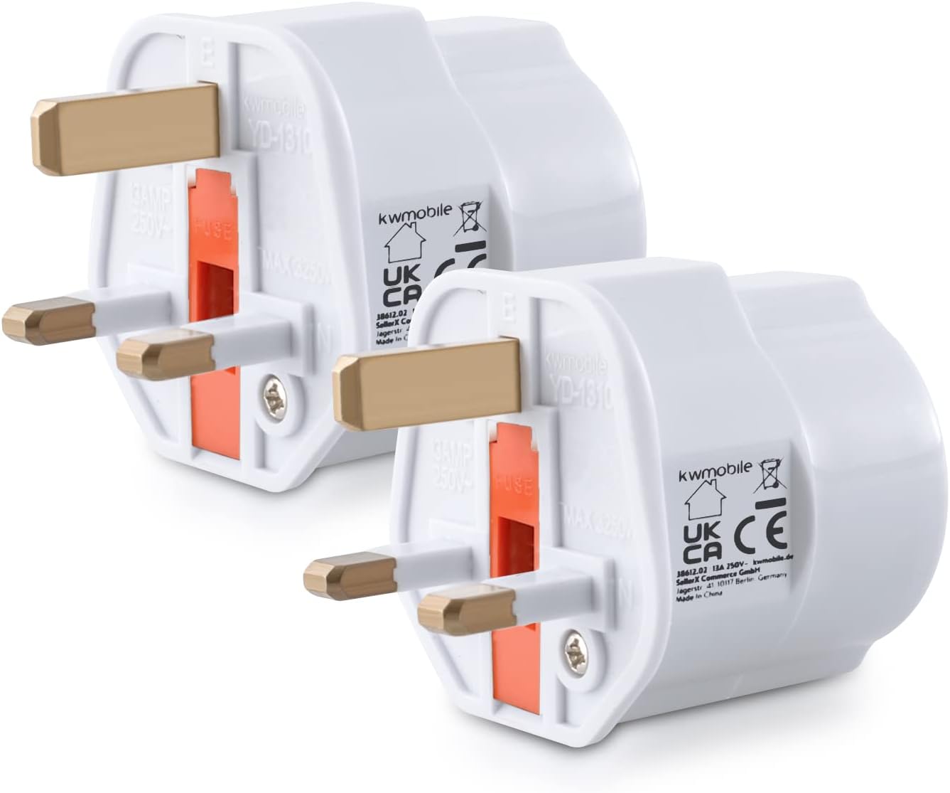kwmobile 2X Steckdosenadapter England | Reiseadapter UK Adapter Stecker ...
