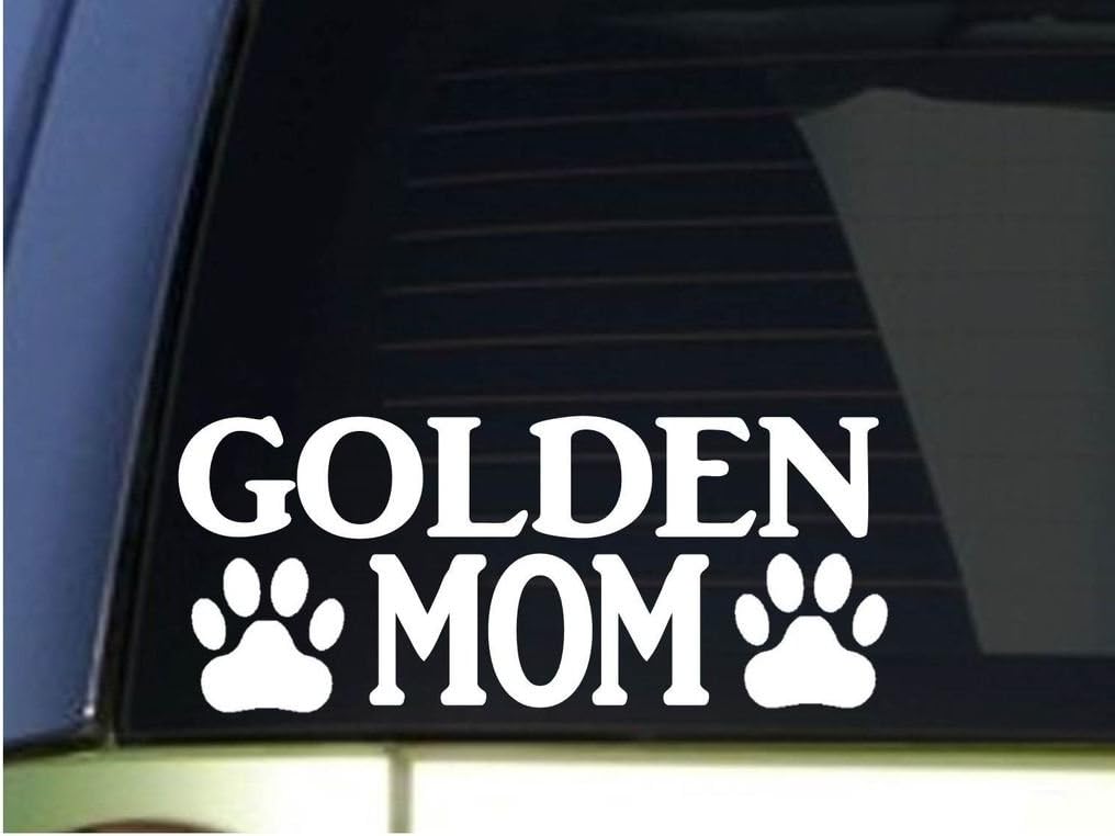 Amazon.com: Golden Mom Golden Retriever Decal Vinyl Sticker|Cars Trucks ...