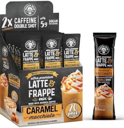 Amazon.com: Frozen Bean Coffee Stick Packs, 2X Caffeine Double Shot ...