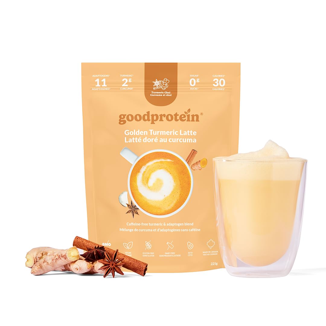 GoodProtein Golden Turmeric Latte Powder - 100% Natural Plant-Based ...