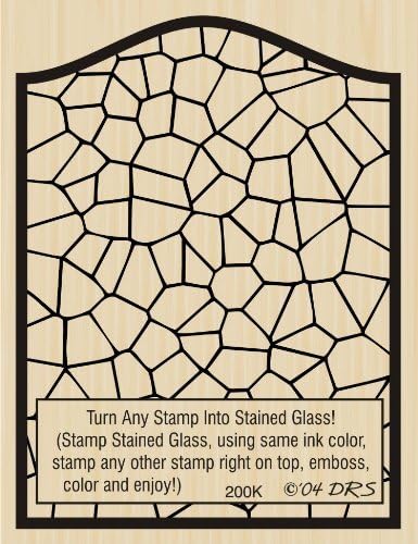 Amazon.com: Arch Stained Glass Rubber Stamp by DRS Designs Rubber ...