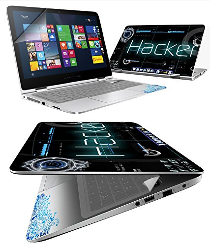 Advent Graphics Hacker 4 in 1 Laptop Skin Pack with Screen Guard, Key ...