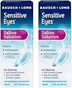 Amazon.com: Bausch & Lomb Sensitive Eyes Contact Lens Solution Saline ...