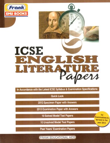 ICSE English Literature Papers Class - 9&10 : Amazon.in: Books