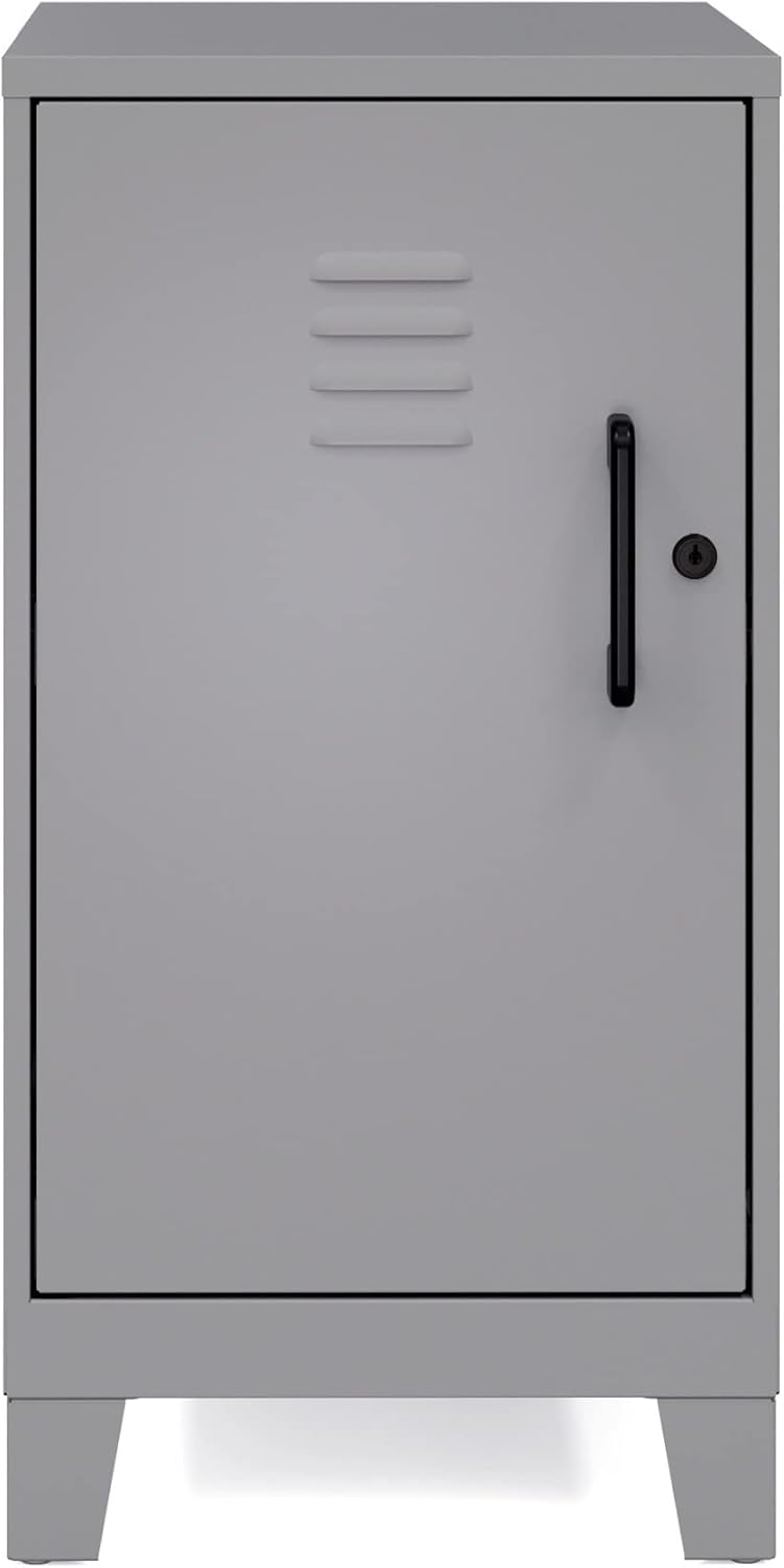 Amazon.com: 27.5 inch High 2 Shelf Mini Storage Locker Cabinet, Welded ...