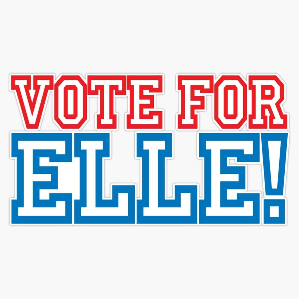 Amazon.com - LAD Studio Legally Blonde - Vote for Elle! Sticker Bumper ...