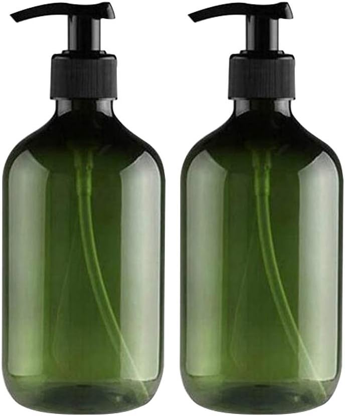 Amazon.com: 2Pcs 10oz 300ml Refillable Shampoo and Conditioner Bottles ...