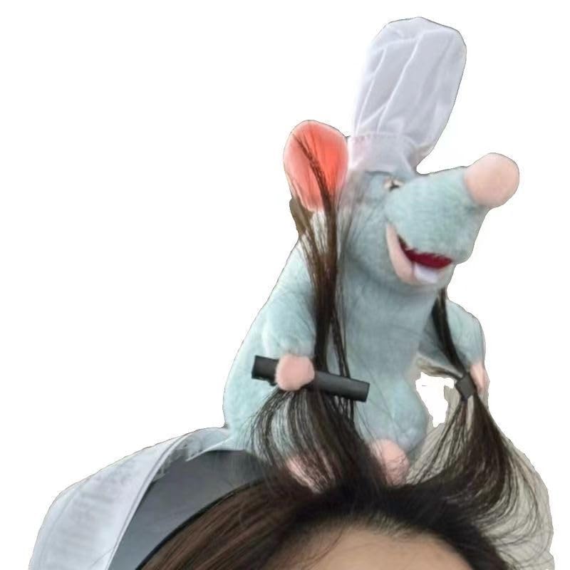 DDWRGD Funny Headband for Women, Women Cute Rat Cartoon Headbands, Fun ...
