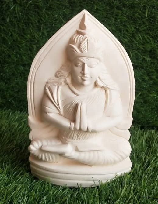 Buy Salvus APP SOLUTIONS Handmade Marble Devi Parvati Idol in Sitting Position/Devi Sati Dhyan ...