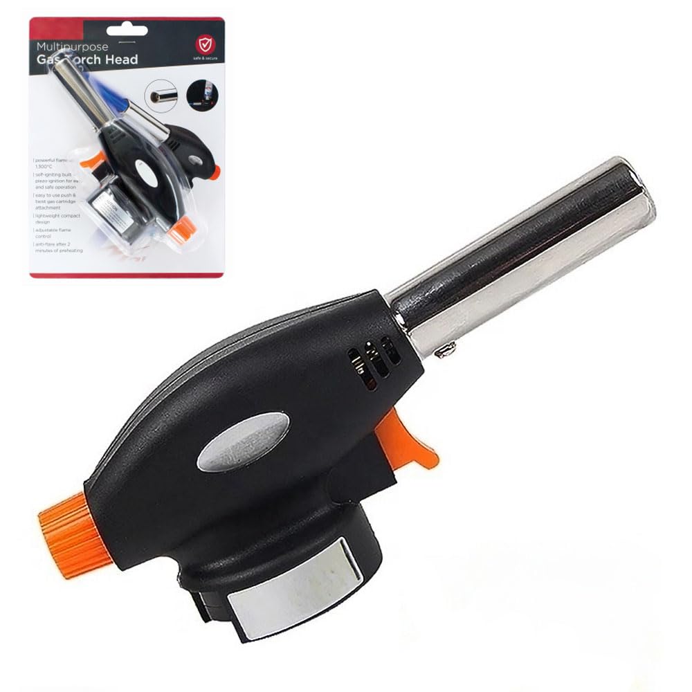 Multi Purpose Gas Torch Head - Adjustable Flame Control Butane Torch ...