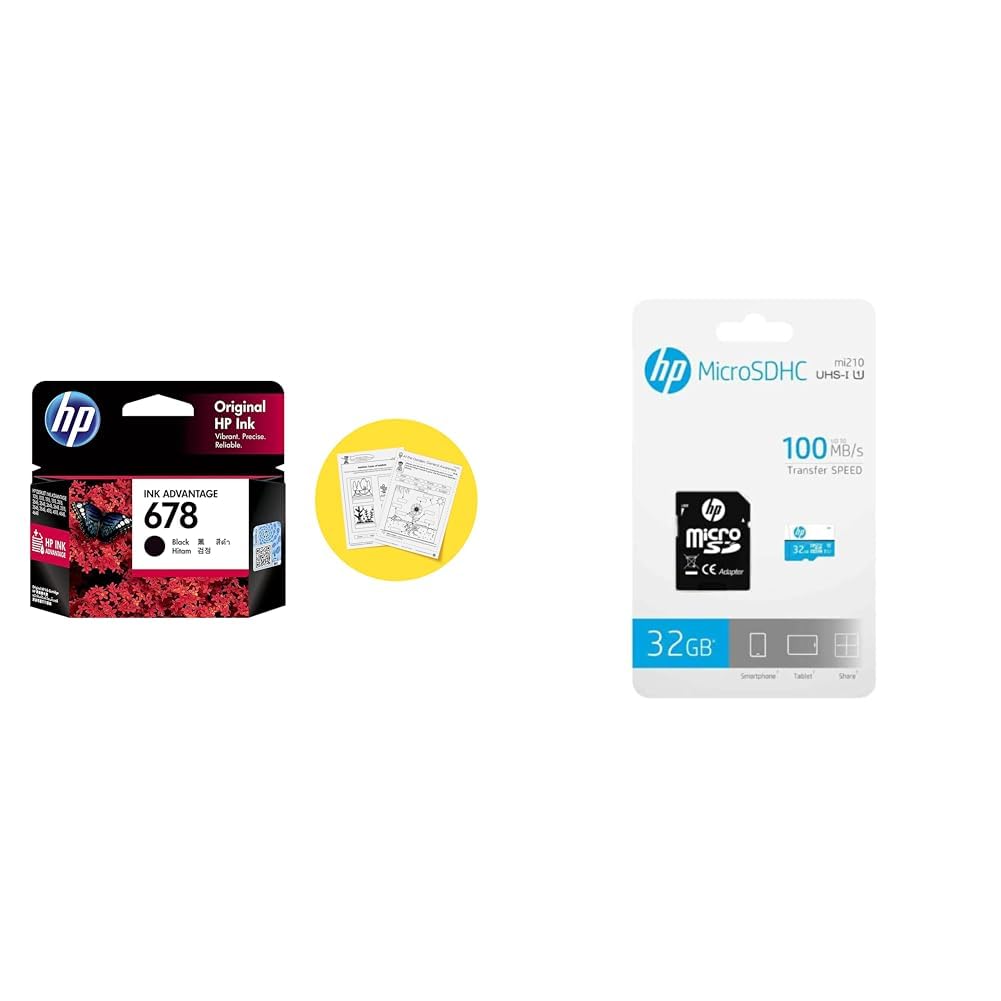 HP 678 Black Ink Advantage Cartridge (CZ107AA) : Amazon.in: Computers ...