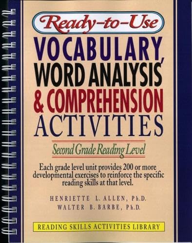 Amazon.com: Ready-To-Use Vocabulary, Word Analysis & Comprehension ...