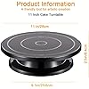 Amazon.com: Cake Turntable, 11''Cake Stand Decorating Bakery Supplies ...