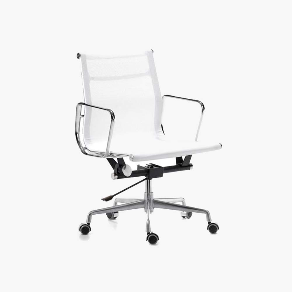 Eames Office Chair Mesh Mid Century Modern Herman Miller Eames White