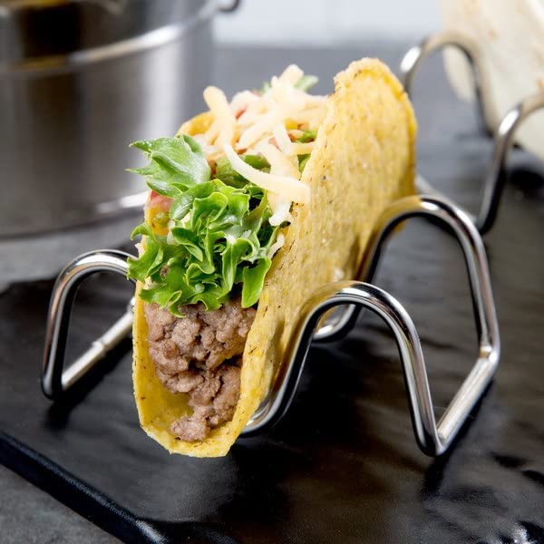 Snapklik.com : TrueCraftwareSet Of 2 - Stainless Steel Wire Taco Holder ...
