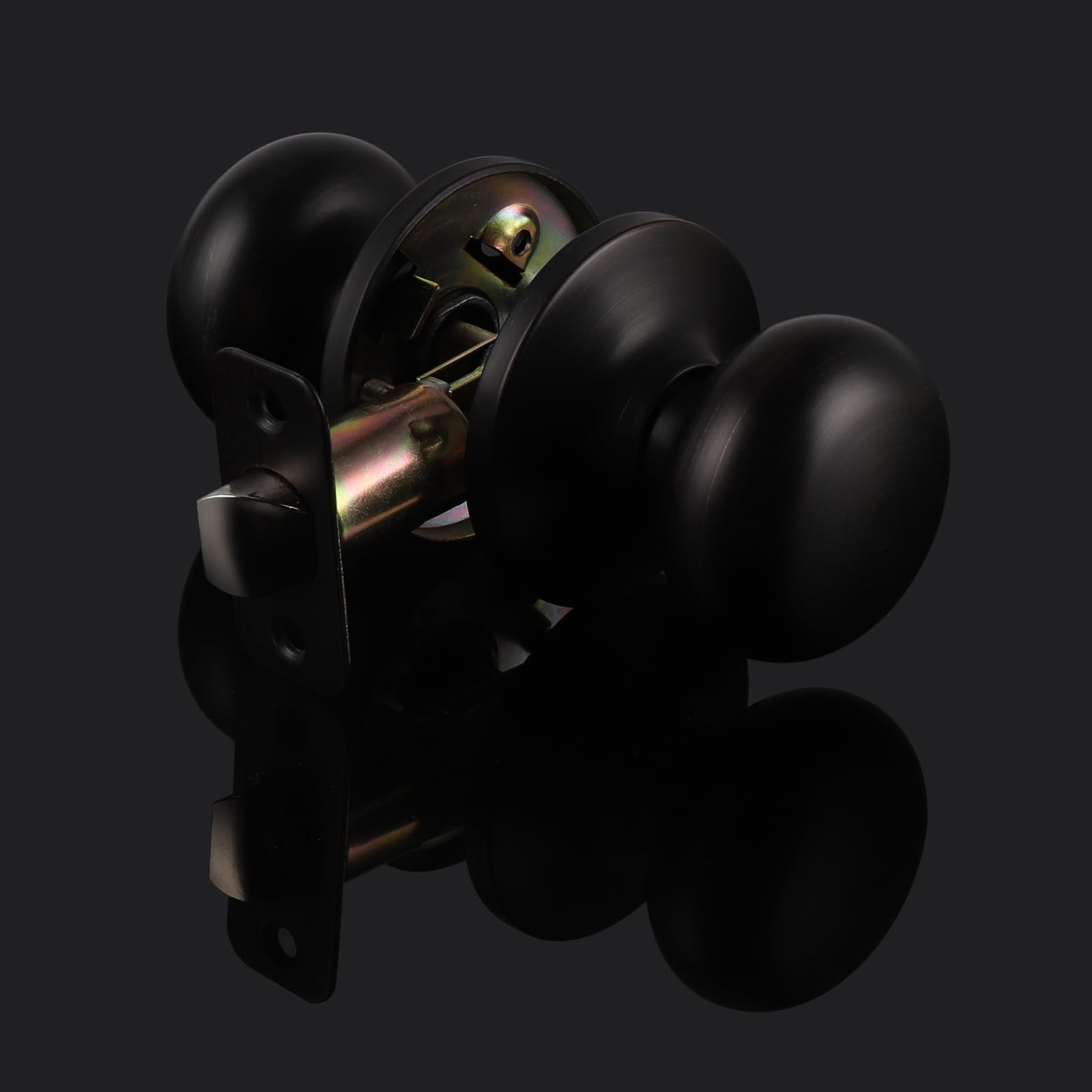 Snapklik.com : Passage Door Knobs Without Lock 3 Pack, Modern Round ...