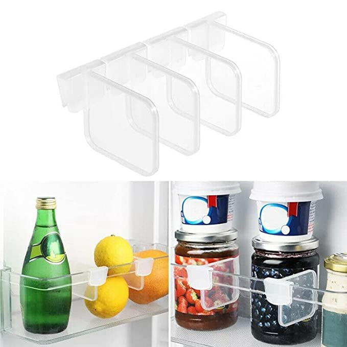 RP MALL Refrigerator Internal Drawer Shelf Divider Clip Expandable ...