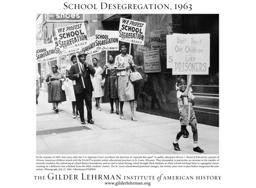 Amazon.com - Civil Rights School Desegregation Protest Poster, 1963 - Books