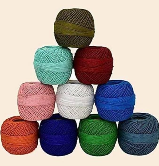 MOOLYAVAAN Products Crochet Cotton Thread Yarn for Knitting and Craft ...