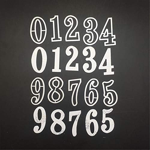 Amazon.com: 0-9 Numbers Metal Cutting Dies, Die cuts for Card Making ...