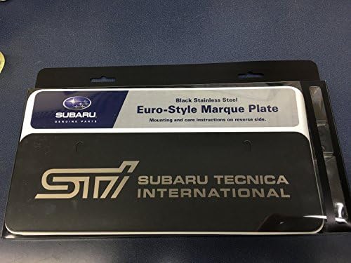 Amazon.com: Subaru Genuine OEM Subaru Euro Style STI Marque Plate Matte ...