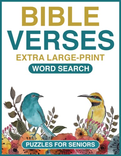 Bible Verses Extra Large Print Word Search Puzzles For Seniors ...