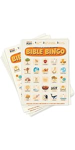Amazon.com: Markt Bible Bingo Game - Bible Games for Adults and Family ...