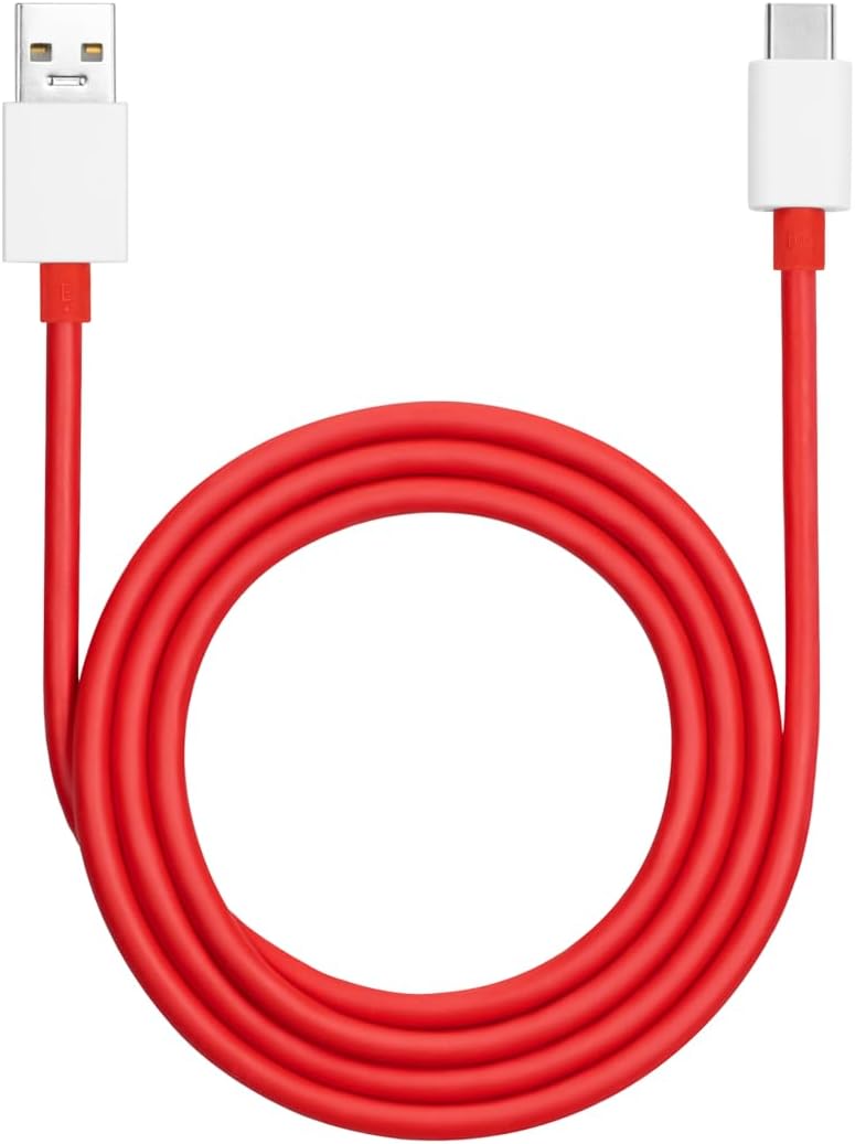 OnePlus USB-A To Type-C Charging Cable Smartphone 10A 1M DL129 Red IN ...
