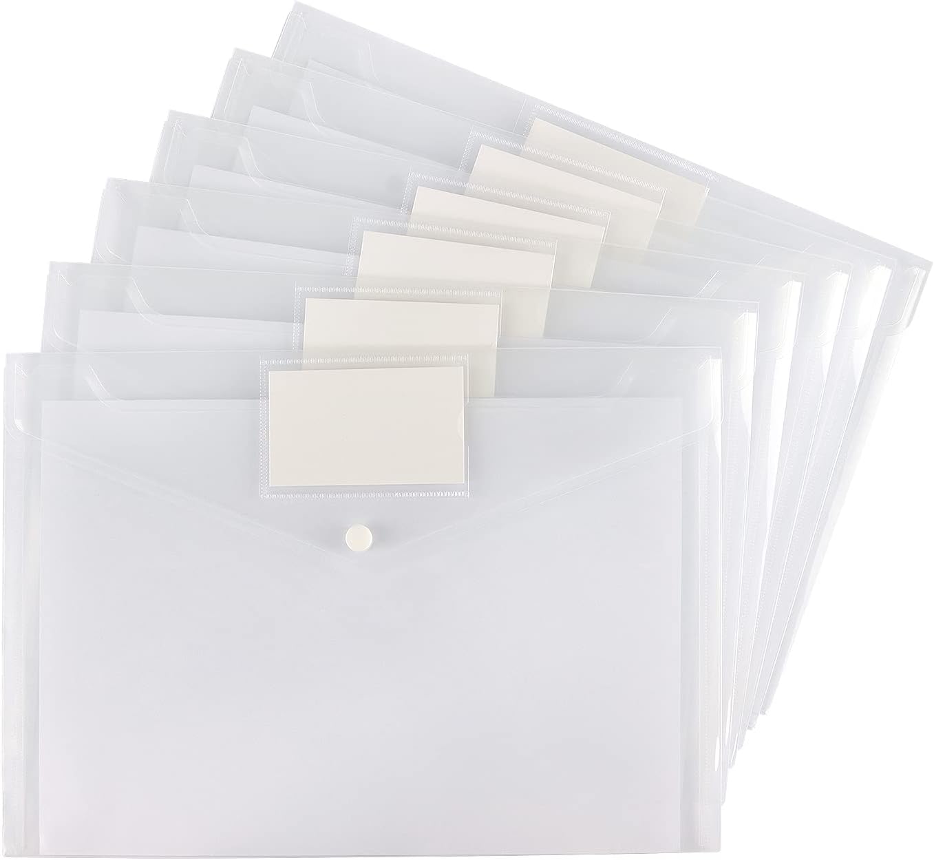 Amazon.com : Sooez 5 Pack Plastic Envelopes Poly Envelopes, Clear ...