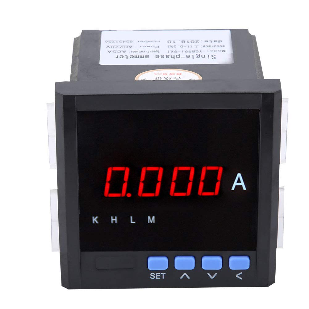 Buy Digital AC Ammeter, 1A/5A Single Phase Ammeter with RS-485 ...