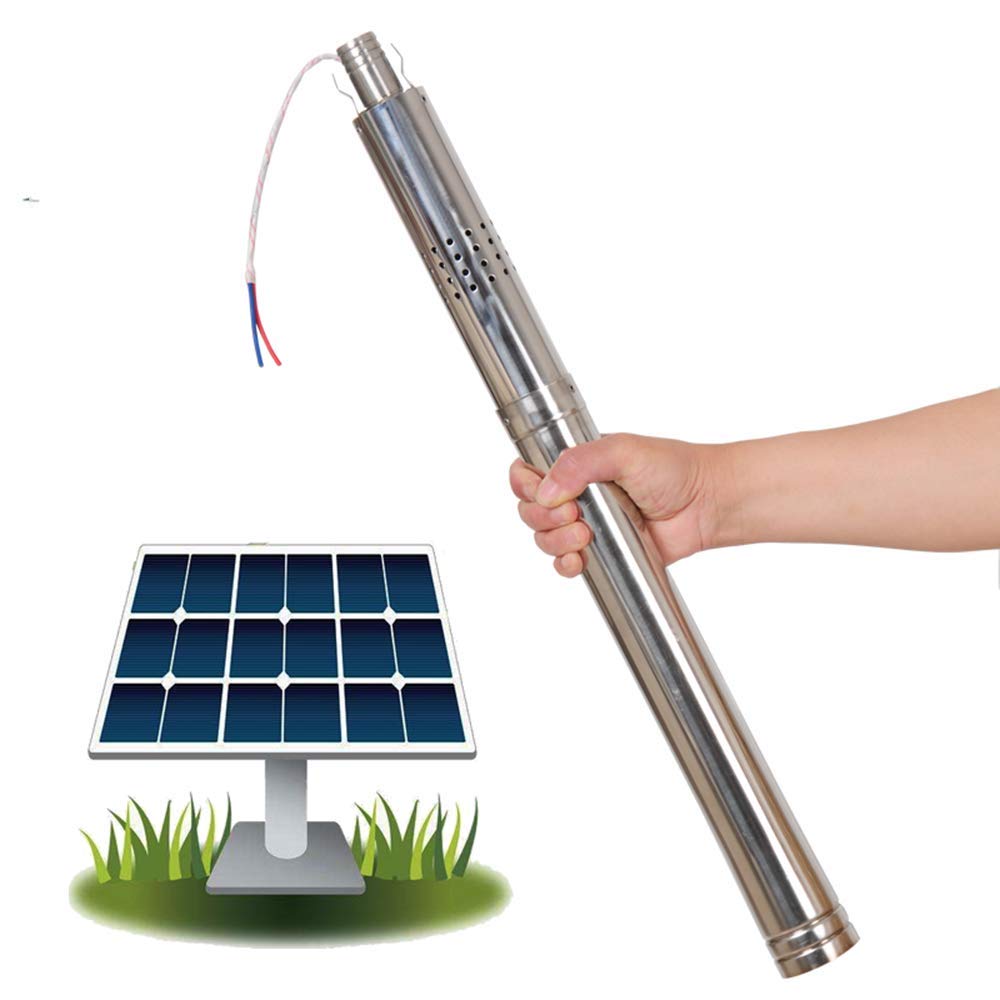 Amazon.com: SISHUINIANHUA Ultra Slender Solar Pump, 2 Inches ...