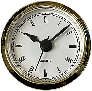 New Quartz Replacement Gold Bezel Clock Inserts Roman Numbers Rubber ...