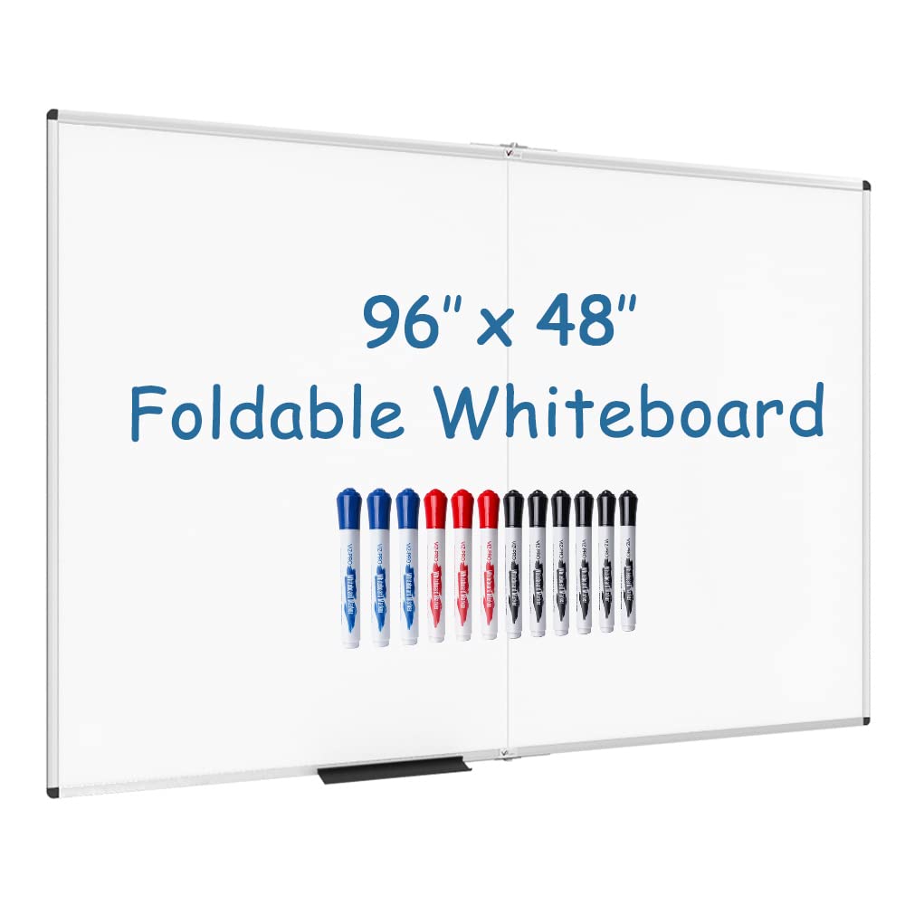 Amazon.com : VIZ-PRO Large Dry Erase White Board/Magnetic Foldable ...