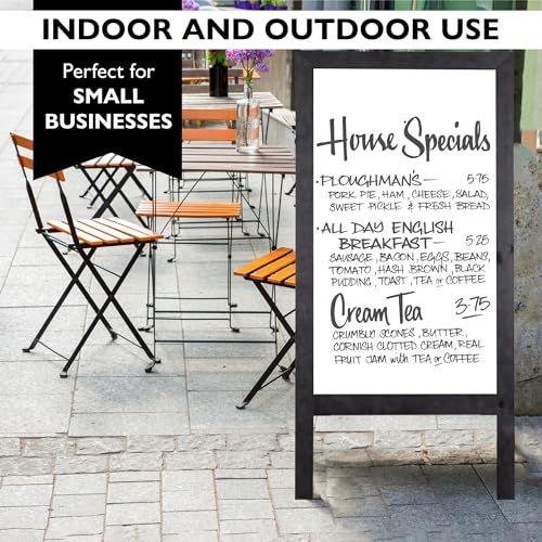 Snapklik.com : Ilyapa Wooden A-Frame Whiteboard Sign - 40 X 20 Inch ...