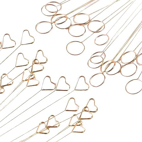 Amazon.com: Metal Wire Floral Place Card Holder, DANUDON 40PCS Flower ...