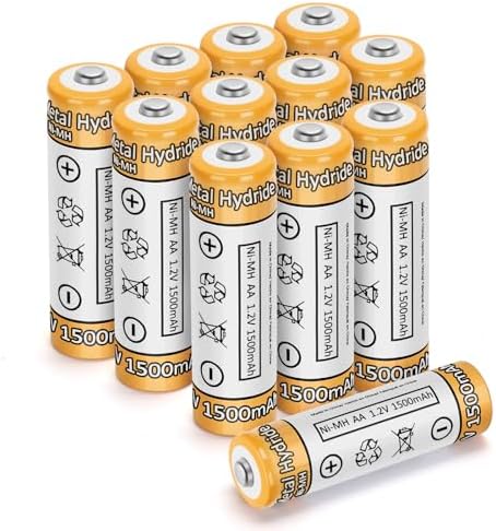 Amazon.com: volkate NiMH AA Rechargeable Batteries for Solar Lights, 8 ...