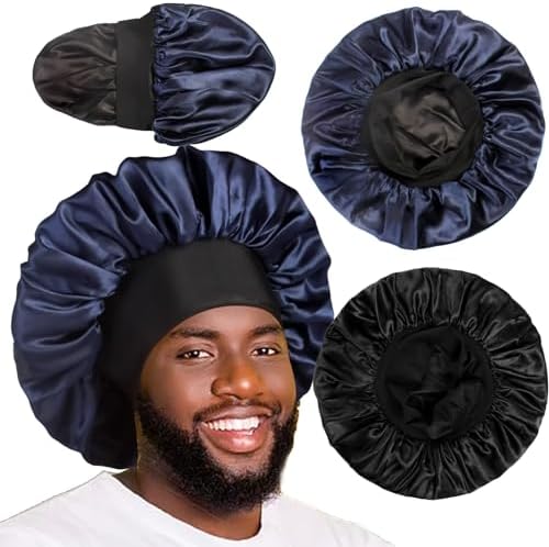 Amazon.com : Niagara Satin Bonnet for Men - Reversible Night Cap ...