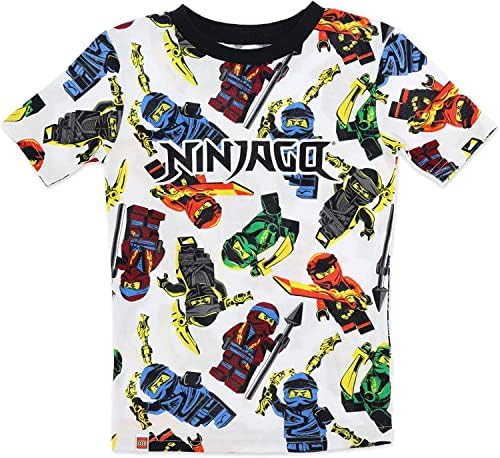 Amazon.com: LEGO Ninjago Boys Pajama Set, 4 Piece PJ Set, Long Sleeve ...