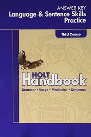 Amazon.com: Elements of Language: Language and Sentence Skills Practice ...