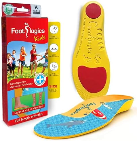 Amazon.com: Footlogics Fun Kids Orthotic Shoe Insoles with Arch Support ...